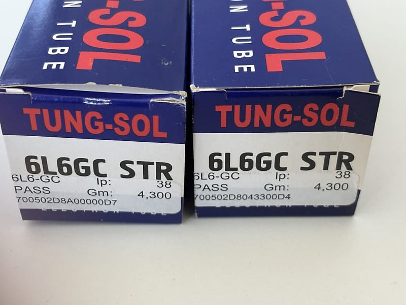 Tung-Sol 6L6GC Matched Pair | Reverb UK
