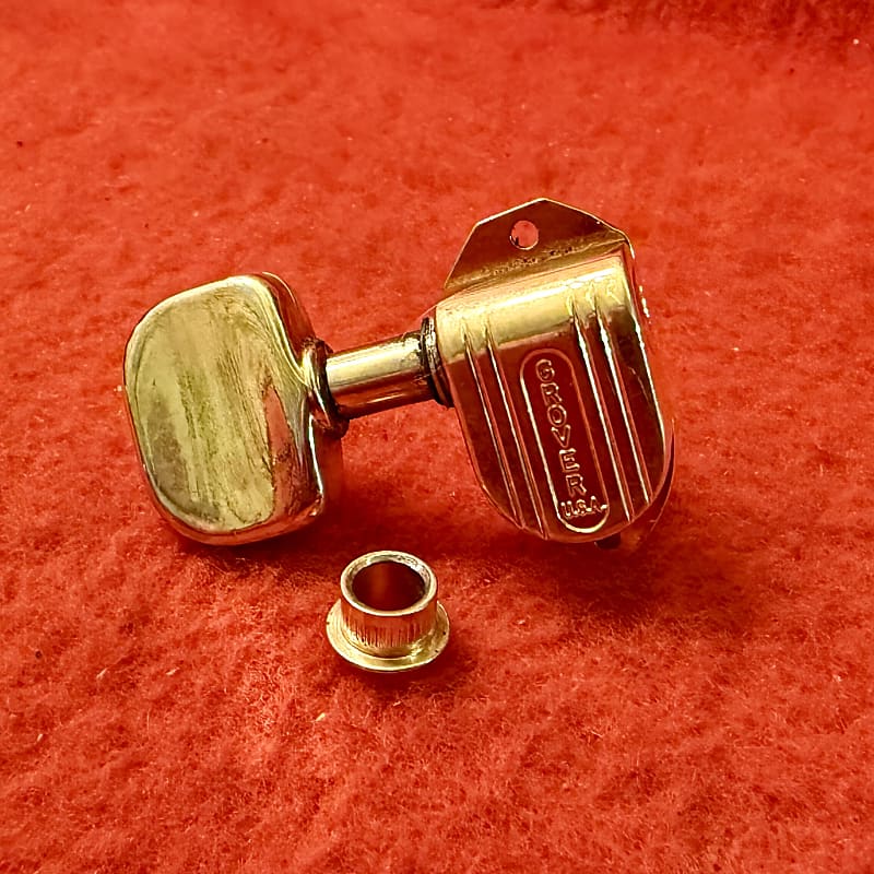 TREBLE SIDE Gretsch Grover Imperial guitar tuner 1966 - Gold | Reverb