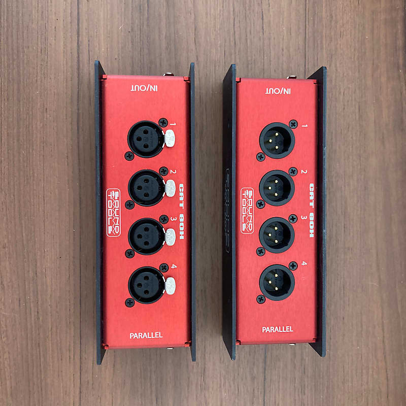 SoundTools CAT BOX pair (Cat5e snake, 4 Male XLR, 4 Female | Reverb