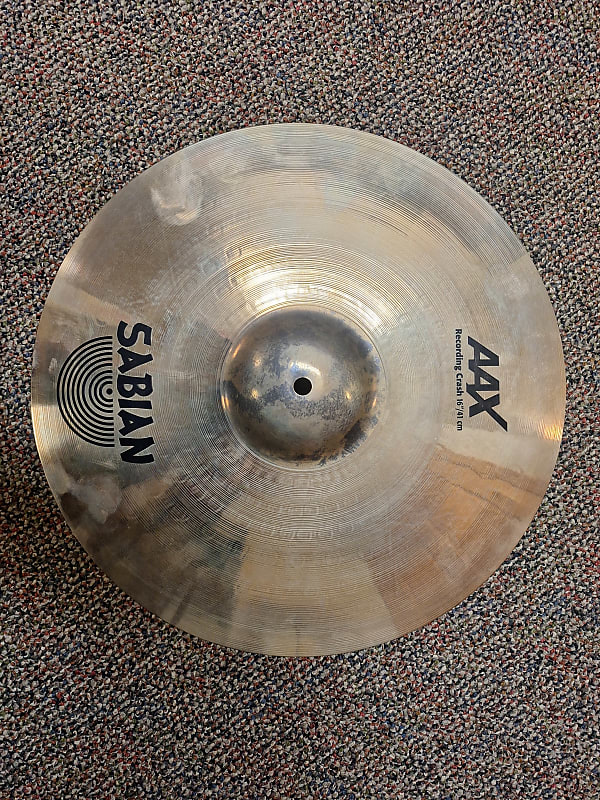 Sabian 16" recording crash raw bell - Brilliant | Reverb