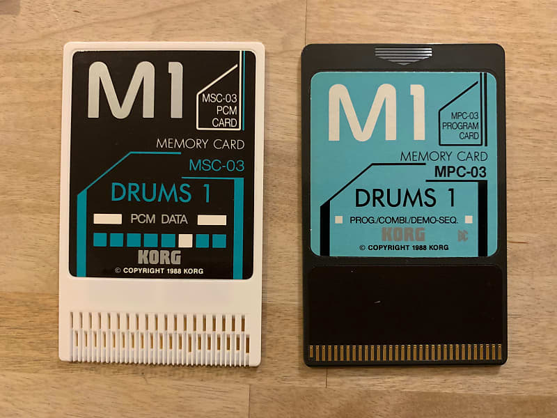 Korg M1 M1R ROM + PCM Cards for Drums 1 | Reverb