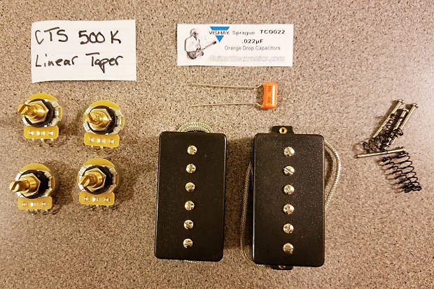 BG Pickups Pure 90 Humbucker sized P90s, Pots & Caps 2017 | Reverb