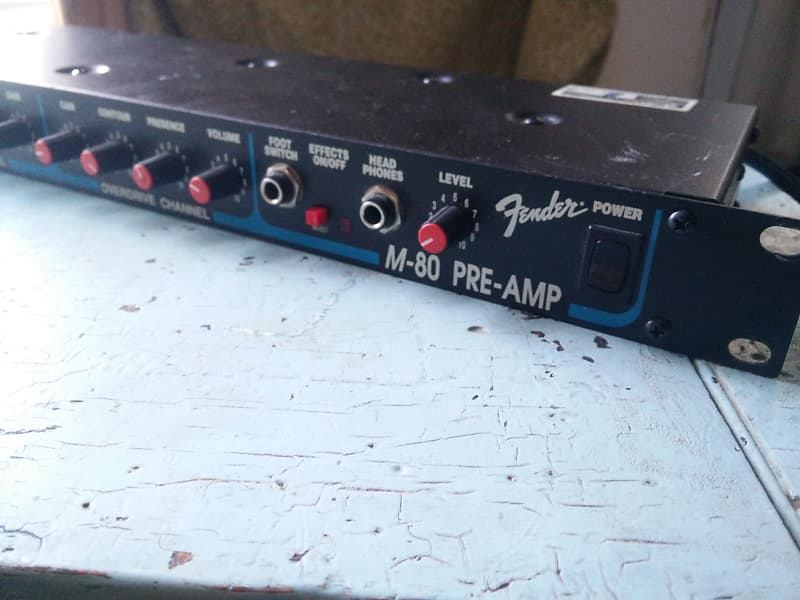 Fender M-80 Pre-Amp rack mount guitar amplifier solid state | Reverb