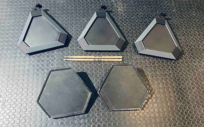 80s VINTAGE ELECTRONIC PAD DRUMS SET: 3X ROLAND PD-21 + 2X | Reverb