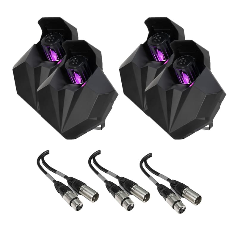 Set of 4x Eliminator Lighting LED barrell moonflower effects | Reverb
