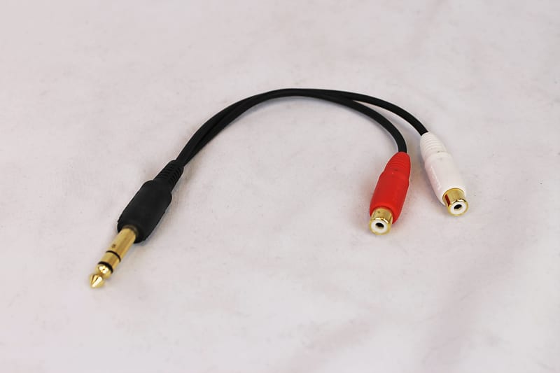 Radio Shack Stereo to RCA Adapter 1/4" | Reverb