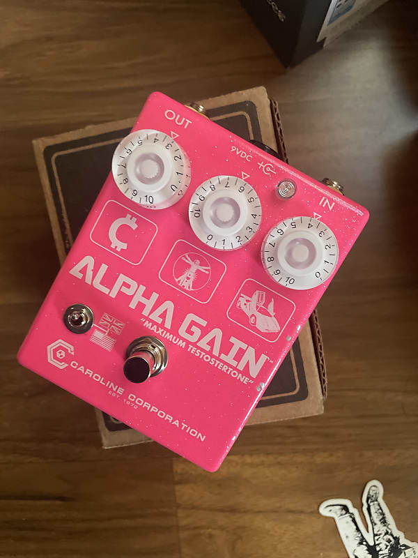 Caroline Guitar Company Alpha Gain - Pink Sparkle | Reverb