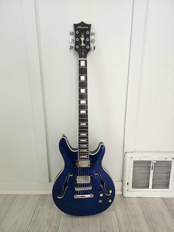 2017 Kraster Athena Flame Supreme Semi-Hollow Body Electric | Reverb