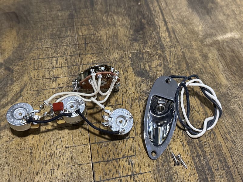 Cloth Wired CTS/Switchcraft 250k Pots, 5 Way and Switchcraft | Reverb