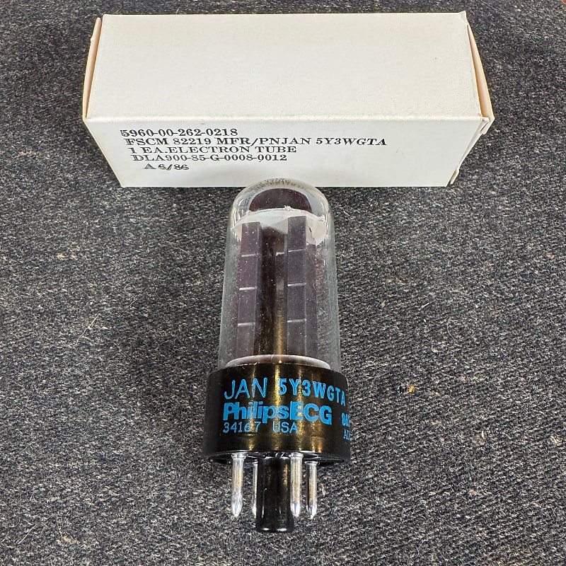 Vintage JAN Philips ECG 5Y3WGTA Rectifier Tube Valve #214 | Reverb