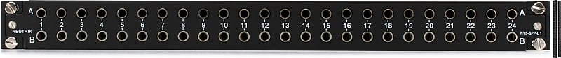 Neutrik NYS-SPP-L1 48-point 1/4" TRS Balanced Patchbay Bundle | Reverb