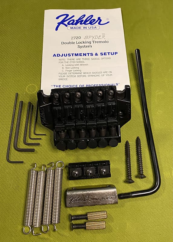 Kahler Spyder 2720 Double Locking 80’s Black | Reverb