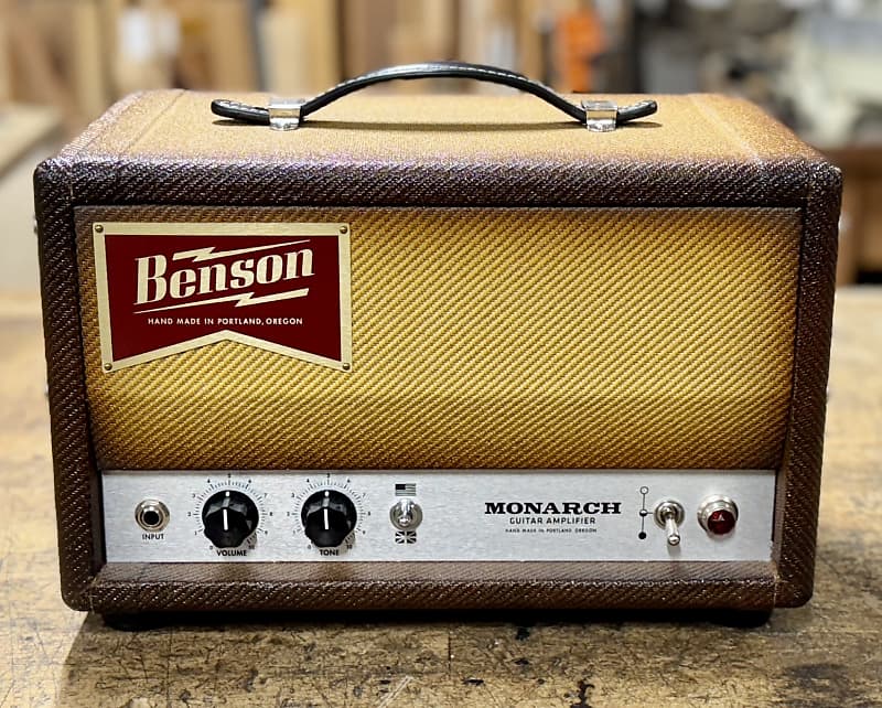 Benson Monarch head - Bourbon Burst tweed finish | Reverb