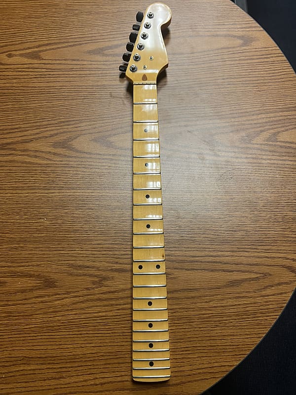 Allparts Scalloped Maple Strat Neck with Black Sperzel Tuners | Reverb