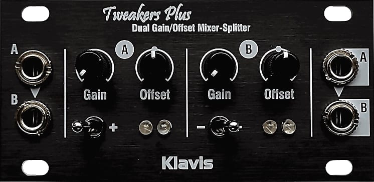 KLAVIS TWEAKERS PLUS 1U BLACK : BRAND NEW : [DETROIT MODULAR] | Reverb