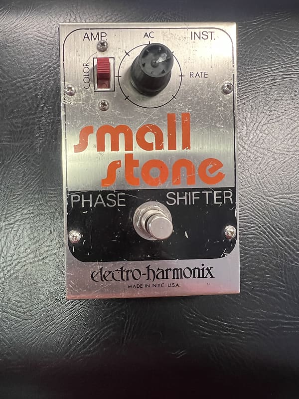 Electro-Harmonix Small Stone Phase Shifter Black-Orange- Does | Reverb