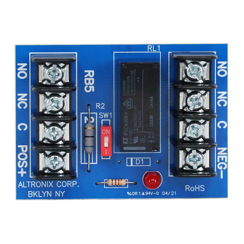 Altronix Rb5 Relay Module 6 12vdc Dpdt Contacts At 5a Reverb