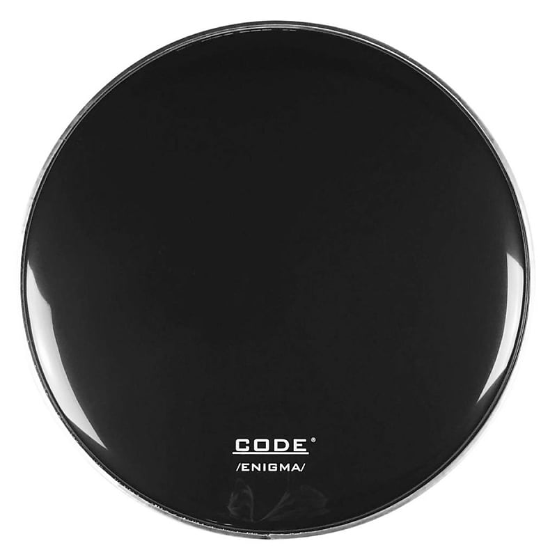 Code Enigma Bass Drum Display Heads in Black-18" | Reverb