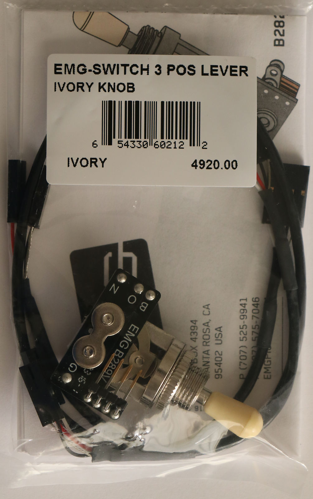 EMG B289 Gibson-Style 3-Position Switch | Reverb