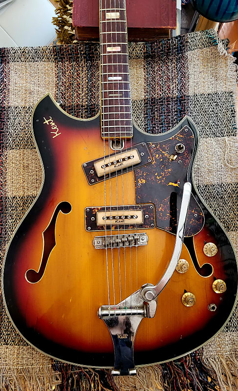 1966 Kent - Model 820 - Hollowbody - All Original - | Reverb