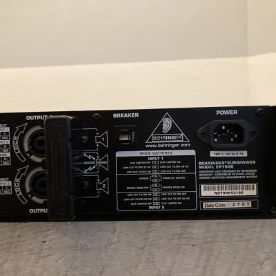 Behringer Europower EP1500 2 x 700-Watt Power Amplifier 2000s | Reverb