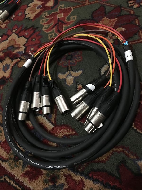 Gepco 12ft 4 Channel XLR Snake (2in/2out) | Reverb
