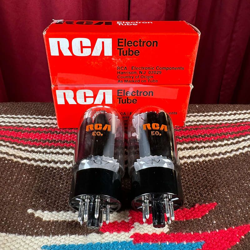 Vintage RCA 7581A Power Tubes Duet Set of 2 Made in USA #165 | Reverb