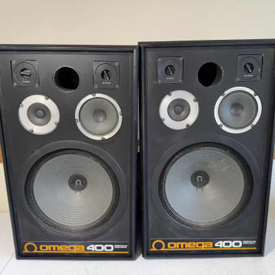 Omega 400 Floor Speakers Vintage Home Audio HiFi Stereo3-Way | Reverb
