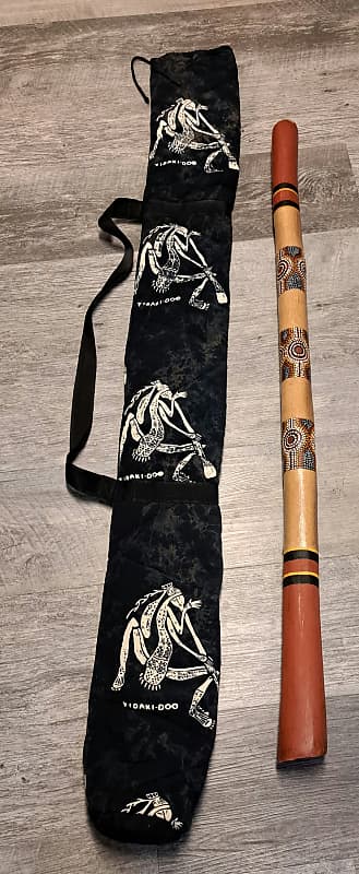 Australian Eucalyptus Wood Didgeridoo - Painted - Includes | Reverb