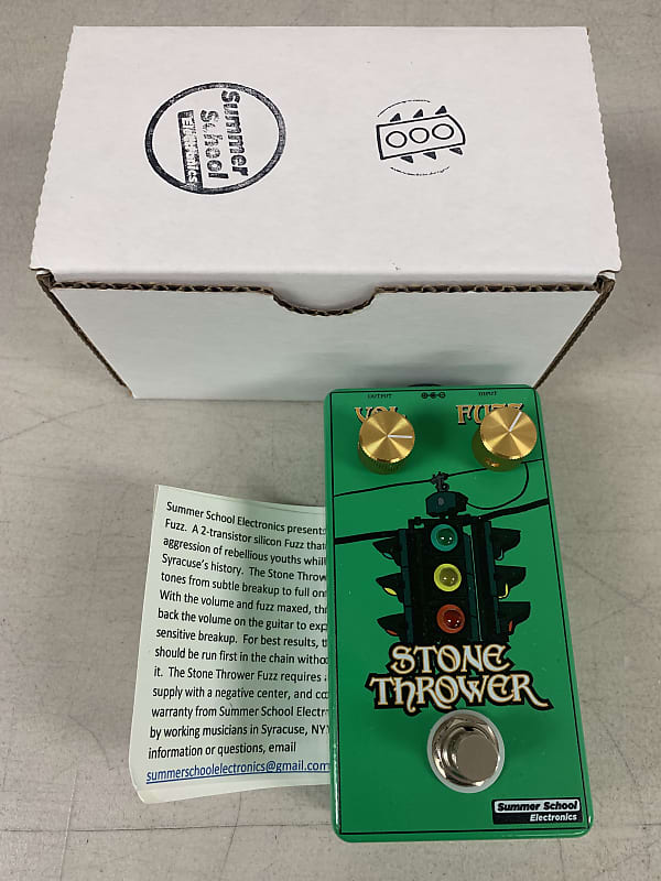 Summer School Electronics Stone Thrower Fuzz Pedal | Reverb