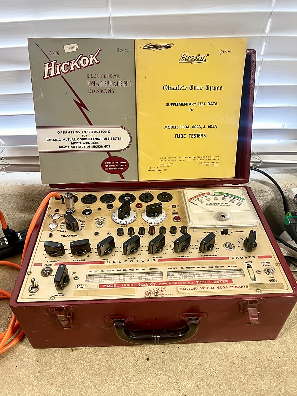 Hickok Model 800k-600A Circuits - Dynamic Mutual Conductance | Reverb