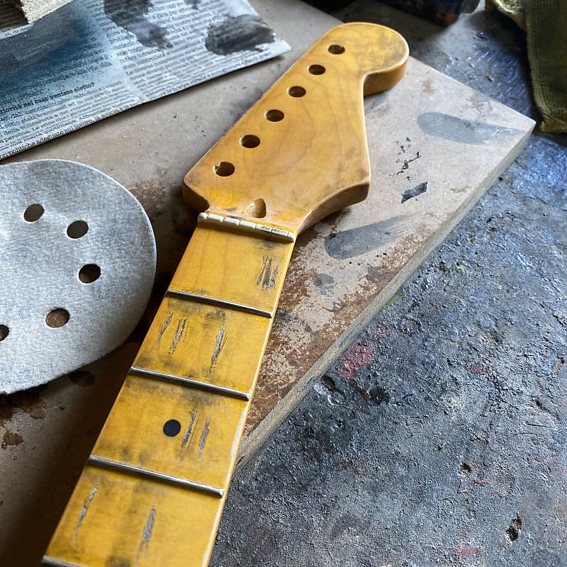 Heavy Relic Stratocaster neck, Maple | Reverb
