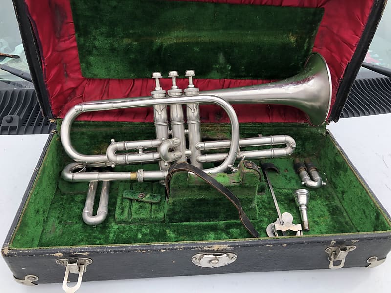 Vintage King Master Model Medium Bore Cornet w/ Extra Tuning | Reverb
