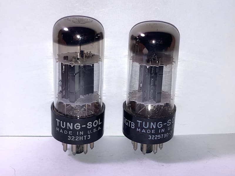 1957 Tung-Sol 6SN7GTB ECC33 Tall Bottle Tubes, Matched Pair, | Reverb
