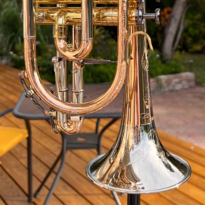 Besson BE2028 Prestige Series Bb Cornet Silver | Reverb
