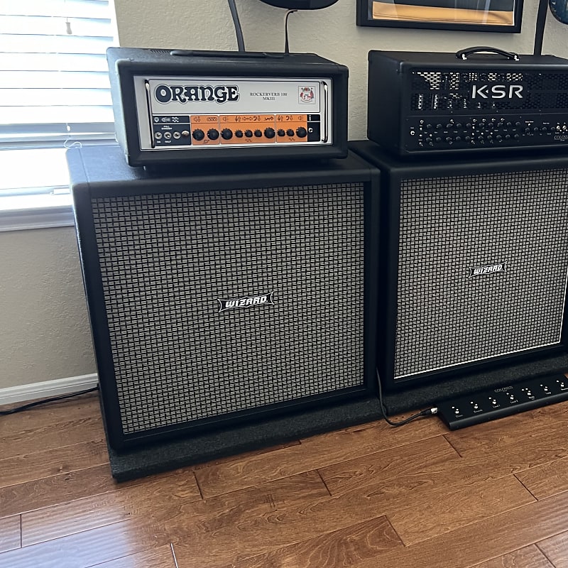 Wizard 4x12 2023 - Black & Checkered Celestion Redbacks | Reverb