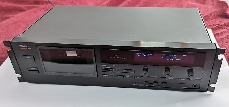 NIKKO D600 3 Head Cassette Deck with Nikko Rack Mount | Reverb