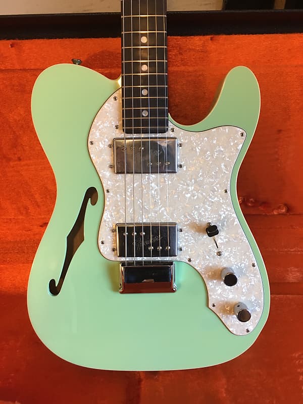 Fender Thinline Custom Shop Telecaster 2015 - Sea Foam Green | Reverb