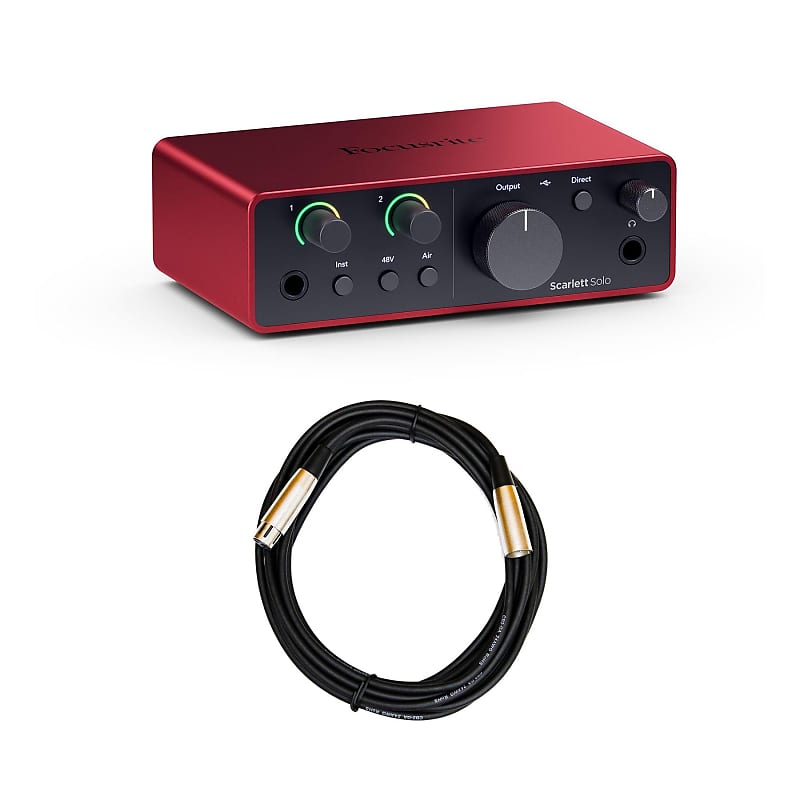 Focusrite Scarlett Solo (4th Gen) USB-C Audio Interface | Reverb