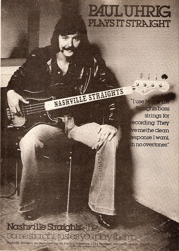 Paul Uhrig for Fretted Industries Nashville Straights Bass | Reverb