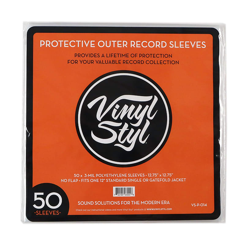 Vinyl Styl: Poly Record Outer Sleeves (50 Units) | Reverb