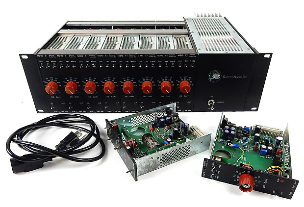 Summit Audio M210 8 Channel Tube Mic Pre Rack With Spare | Reverb