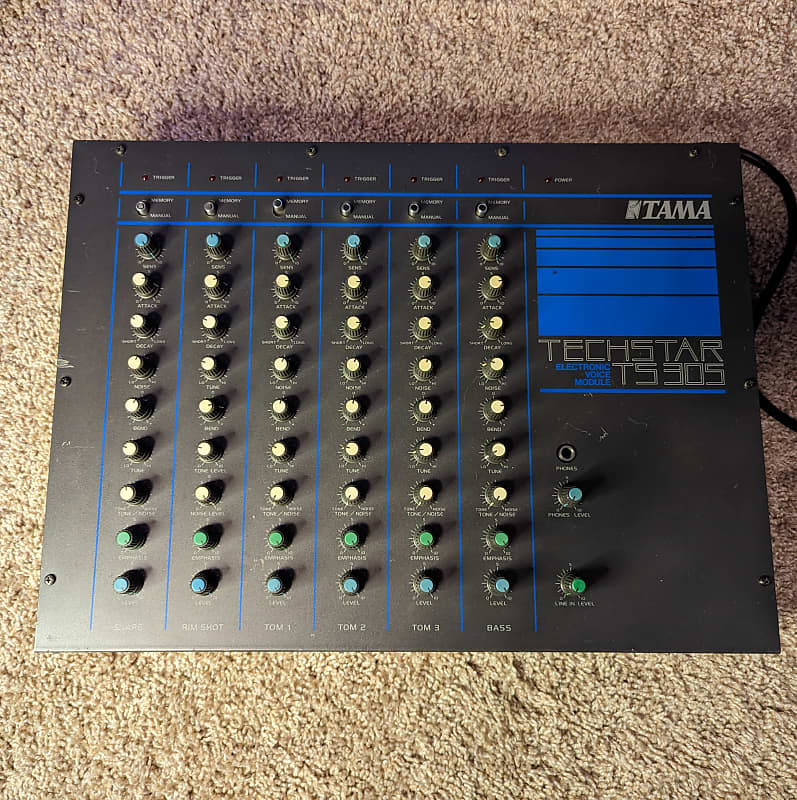 Tama Techstar TS305 80's drum synth Simmons w/rack ears | Reverb