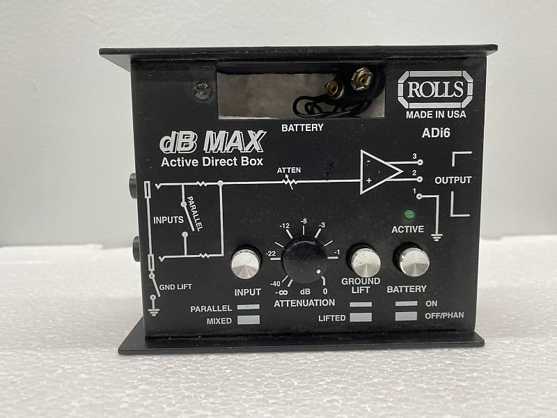 Rolls ADi6 DB Max Active DI box | Reverb