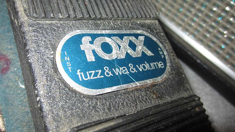 Vintage Circa 1971 FOXX Fuzz Wah Volume Blue Fuzzy | Reverb
