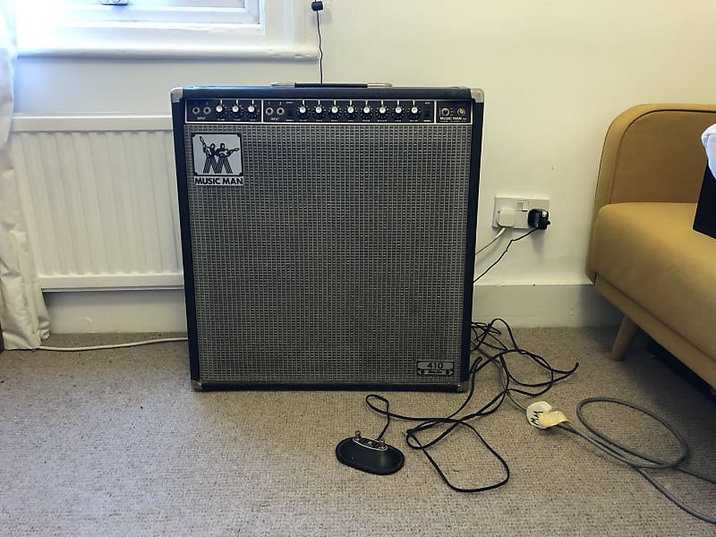 Music Man 410 Sixty-Five 70s 4x10 65w combo amp & pedal | Reverb
