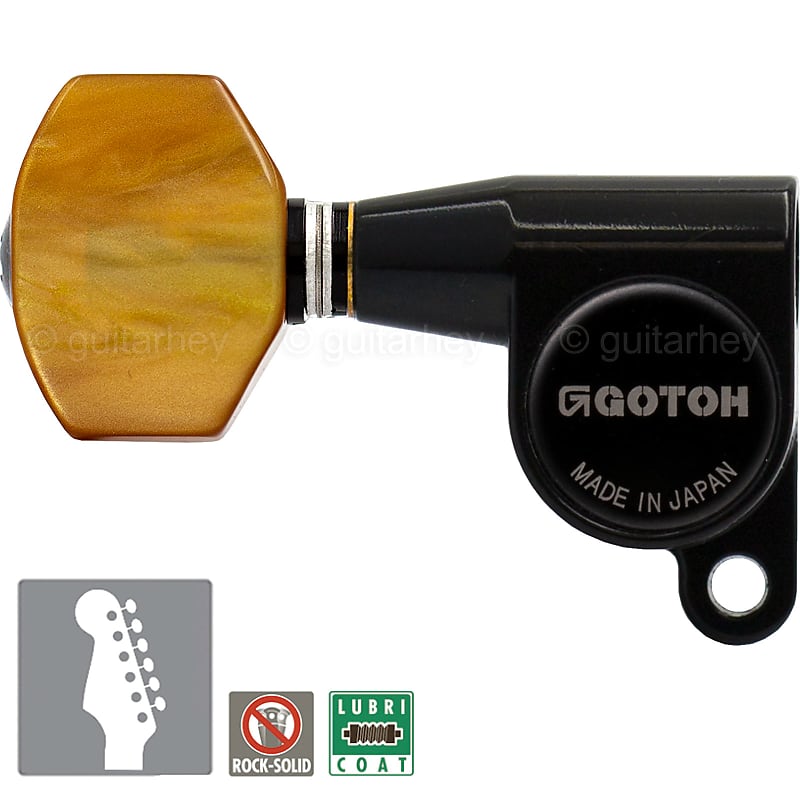 NEW Gotoh SG360-P8 LEFT HANDED 6 In-Line Mini Tuner Keys | Reverb