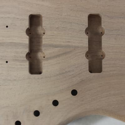 Unfinished Walnut Jazz bass guitar body - fits Fender necks | Reverb