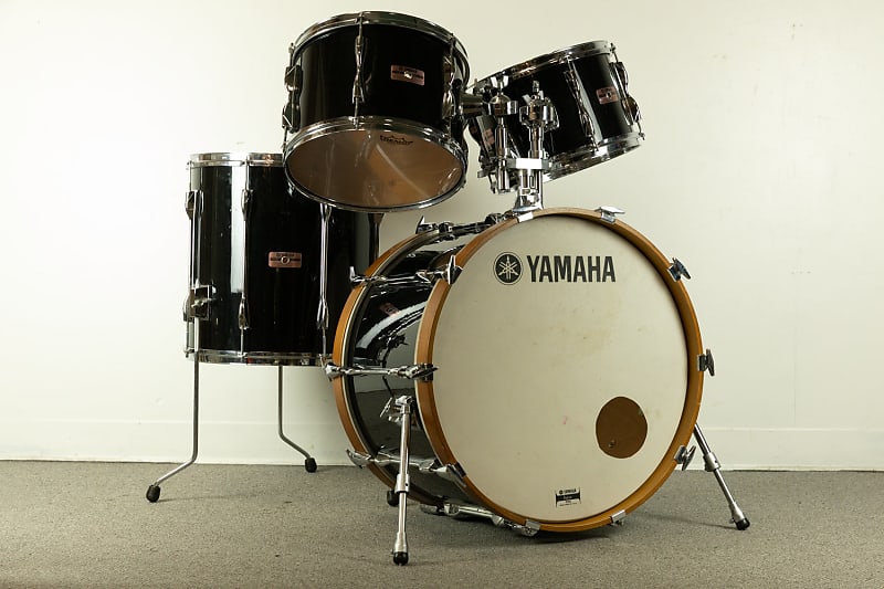 1980s Recording Standard "Jet Black" Drum Set | Reverb
