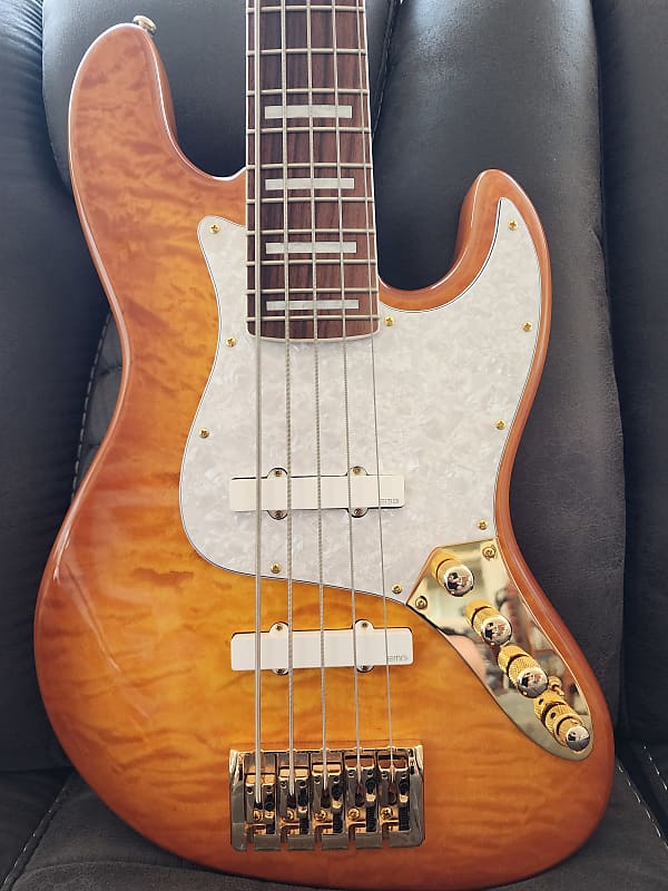 Bass Mods KM5 5 string bass 2022 - wood | Reverb